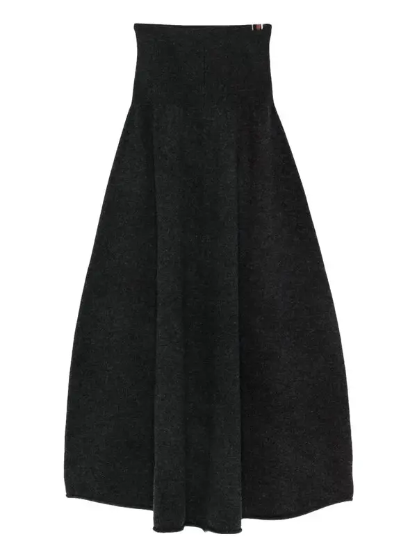 EXTREME CASHMERE X High-waist Midi Skirt - Grey