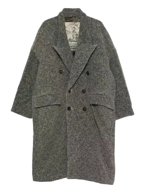 ZIGGY CHEN Double-breasted Coat - Grey