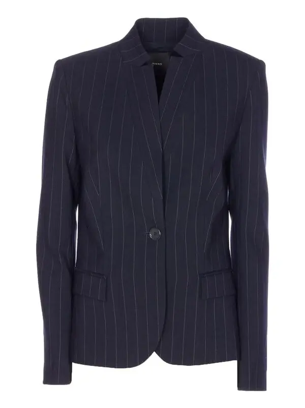 Pinko Striped Blazer - Blue