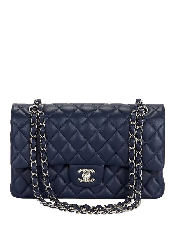 Chanel Lambskin Classic Flap Bag - Navy