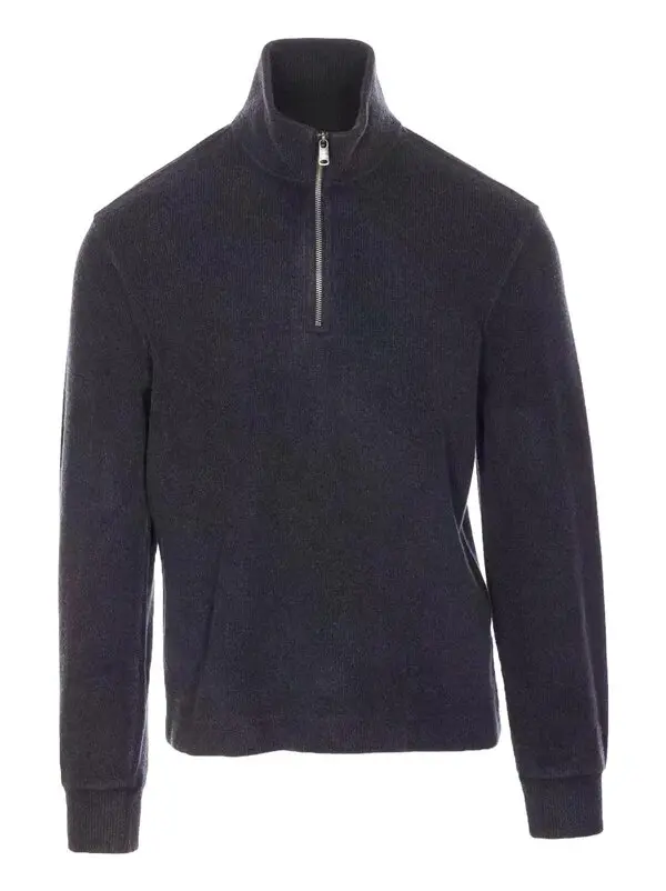 CIRCOLO 1901 Half-zip High-neck Pullover - Grey