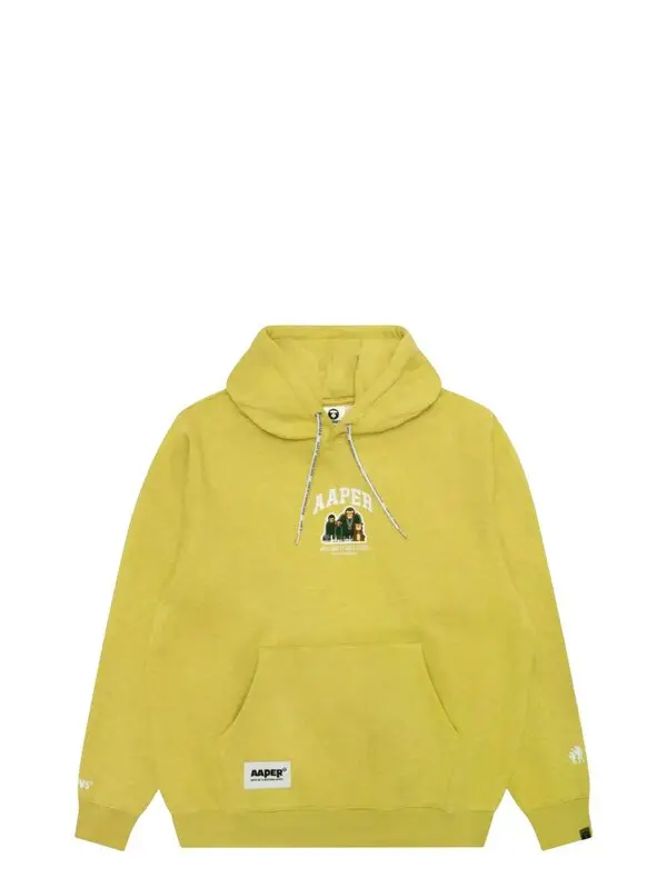 AAPE BY *A BATHING APE® Graphic Print Hoodie - Yellow