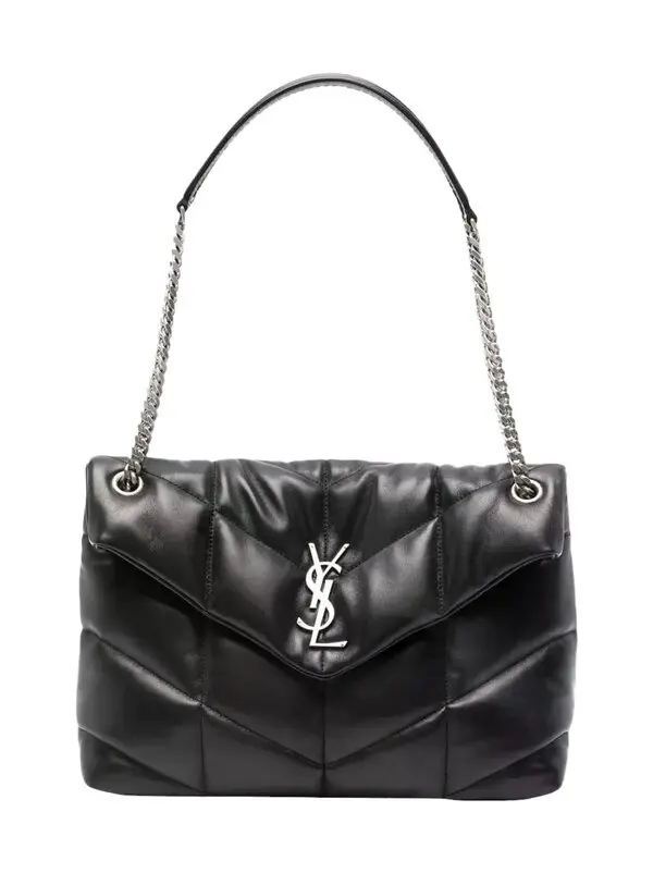 Saint Laurent Loulou Puffer Shoulder Bag - Black