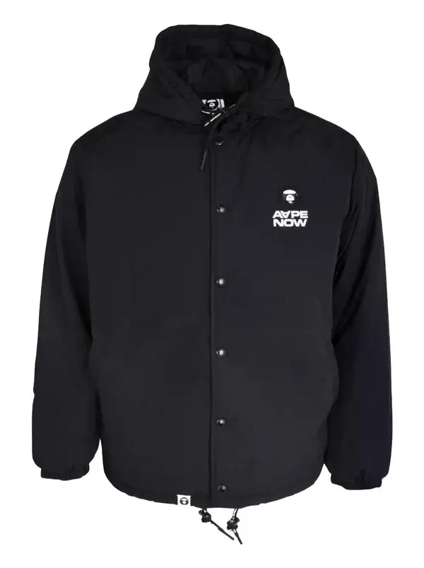 AAPE BY *A BATHING APE® Aapenow Moonface Hooded Jacket - Black