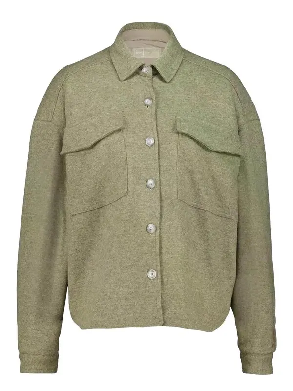 120% Lino Pocket Button Jacket - Green