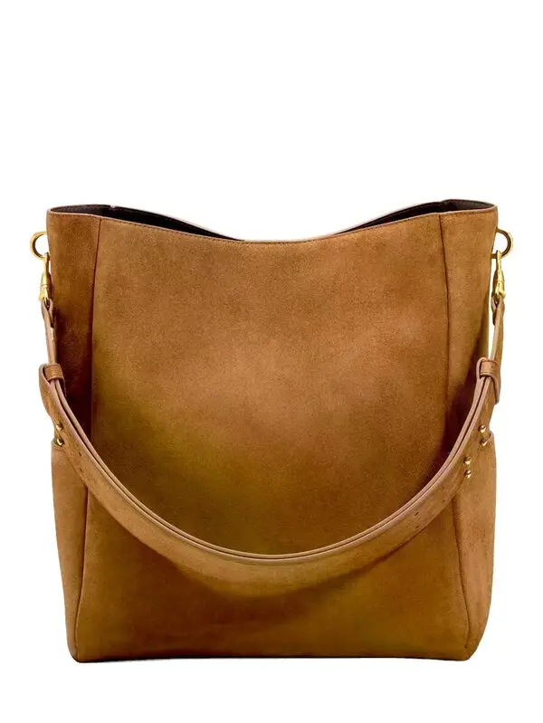 Ami Large Carrousel Leather Bucket Bag - Brown