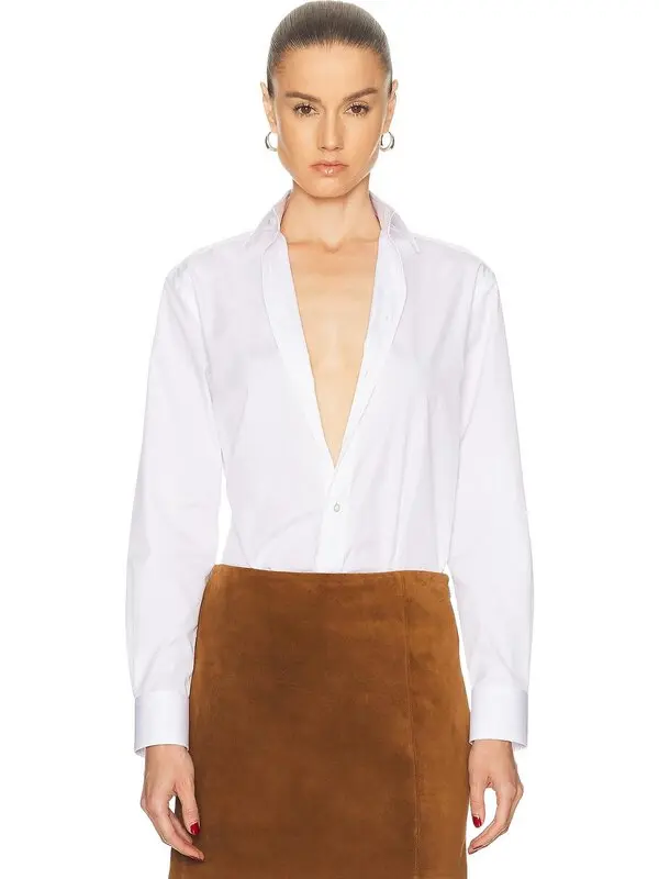 Ralph Lauren Adrien Button-up Top - White