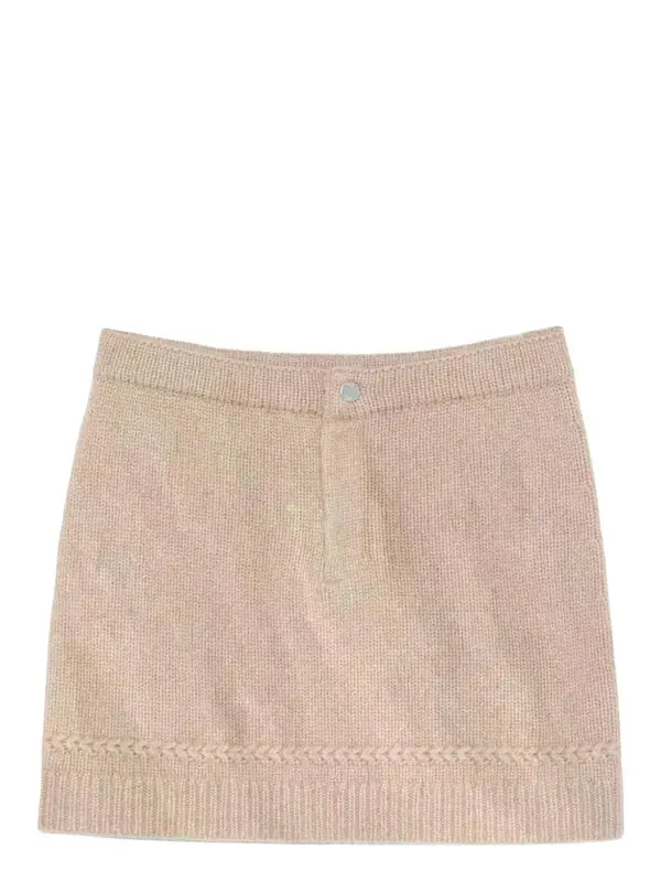 Guest In Residence Knitted Mini Skirt - Neutrals