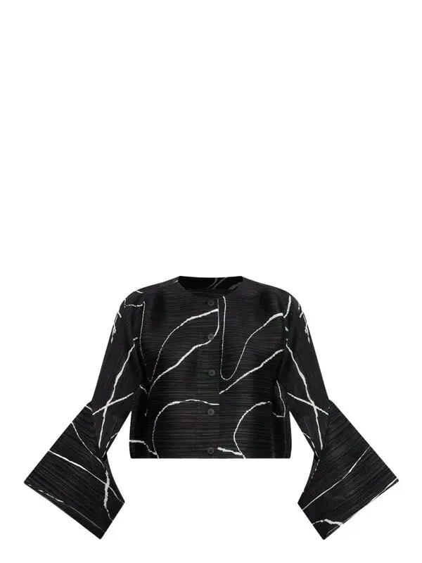 Issey Miyake Pause Plissé Jacket - Black