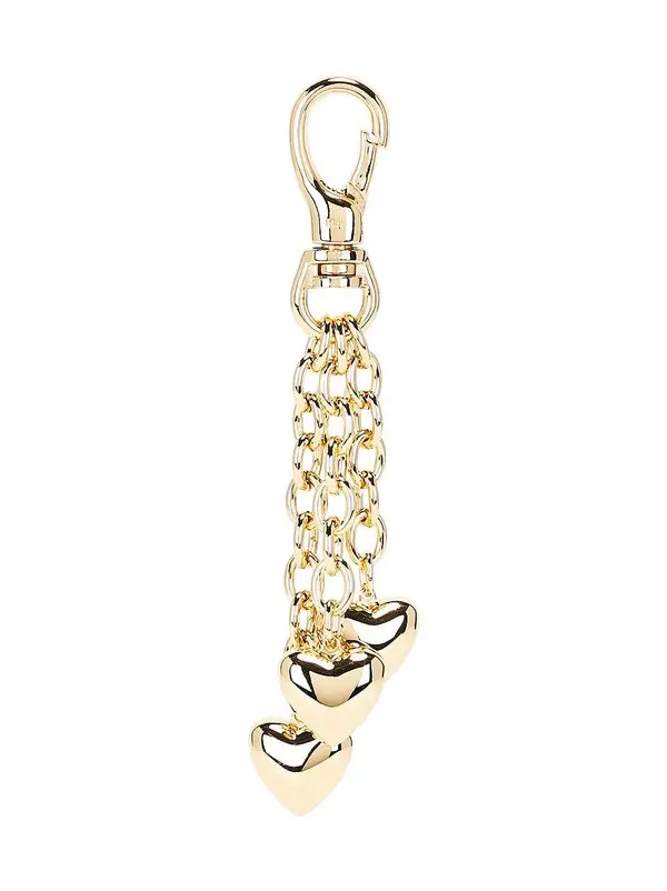 ROXANNE ASSOULIN The Puffy Heart Bag Charm - Gold