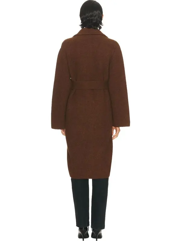 Jenni Kayne Jessica Alpaca-blend Sweater Coat - Chocolate