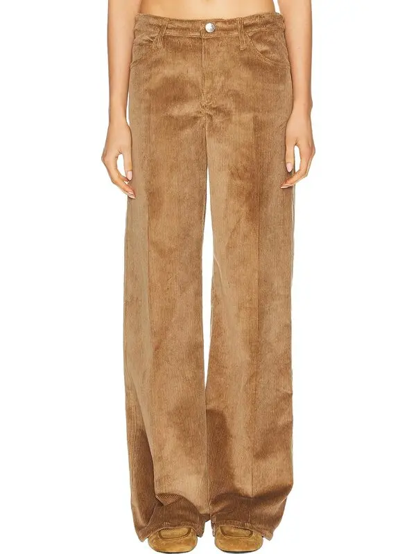 Sprwmn Vintage Wide Leg Pant - Sepia