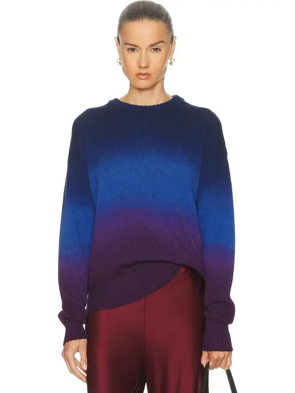 AMIYA Classic Dye Sweater - Blue Rust Dye