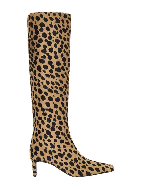 Khaite Ona Knee High Boots - Camel & Black