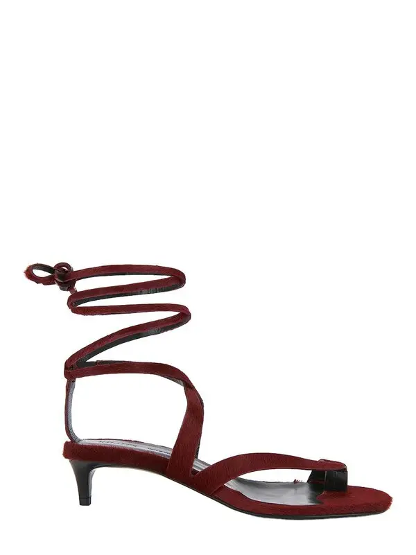 Khaite Aimee Strappy Sandal - Cherry