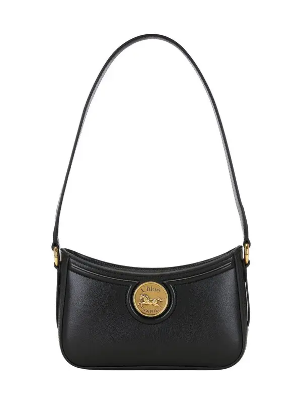 Chloé Horse Medal Shoulder Bag - Black