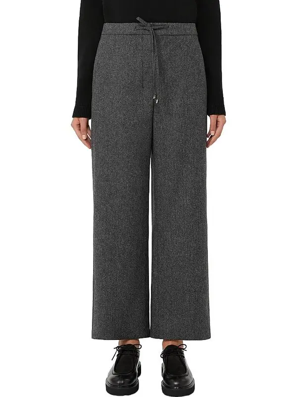 Max Mara Livio Wool Cashmere Pants - Black