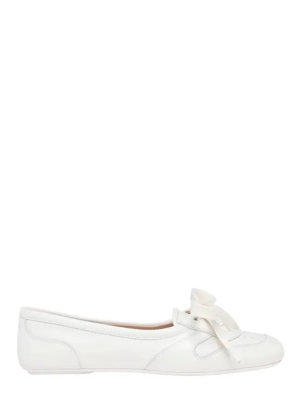 GIANVITO ROSSI Vault Ballerina Sneakers - White - Nappa
