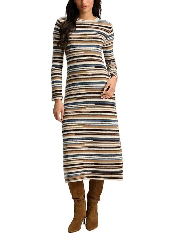 Veronica Beard Sanders Knit Dress - Dark Acorn Multi