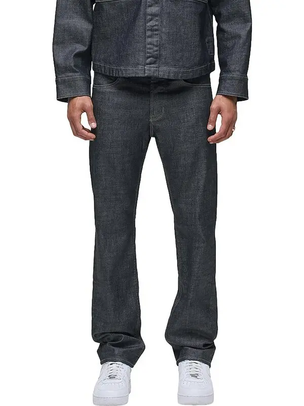 Hudson Jeans Classic Straight Leg Jeans - Coated Gunmetal
