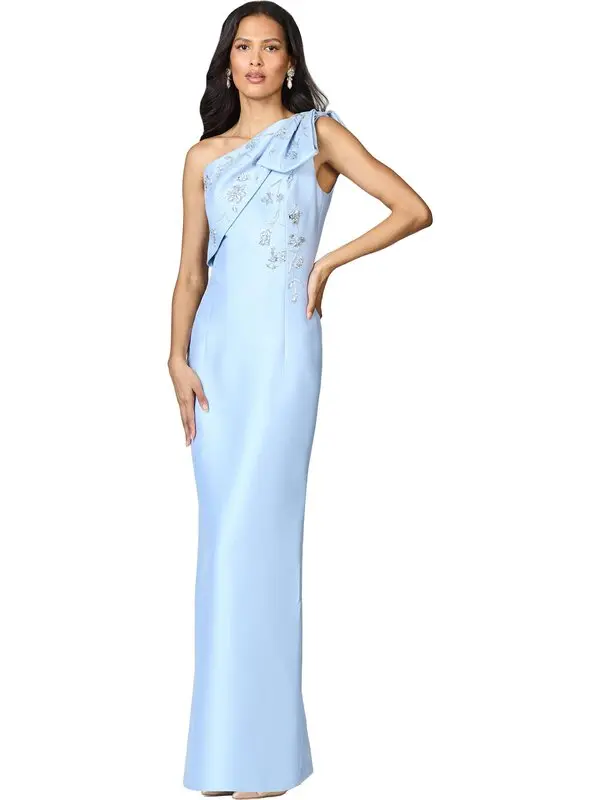 Sachin & Babi Embellished Olivia Gown - Glacial Blue