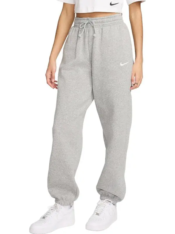 Nike Sportswear Phoenix Fleece High-waisted Oversized Sweatpants - 063 Dk Grey Heather/sail