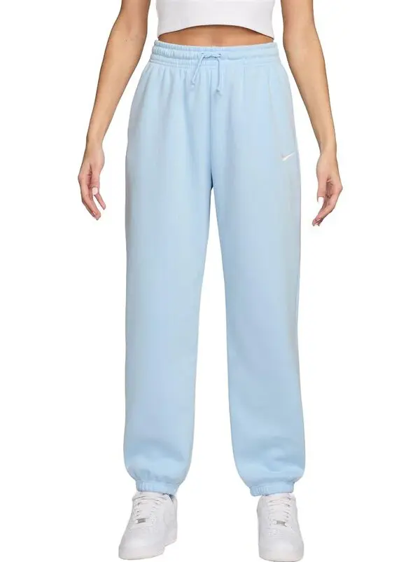 Nike Sportswear Phoenix Fleece High-waisted Oversized Sweatpants - Celestine Blue/white