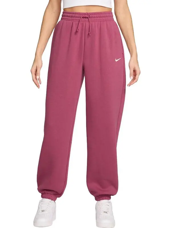 Nike Sportswear Phoenix Fleece High-waisted Oversized Sweatpants - Sweet Beet/sail