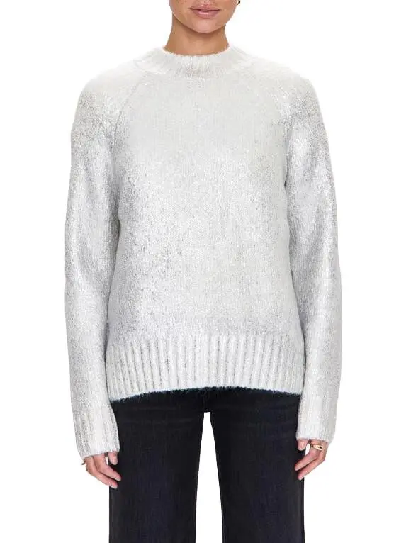 PISTOLA Ilana Metallic Sweater - Silver Frost