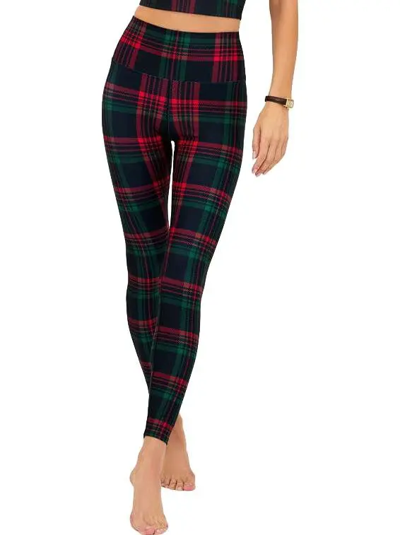 Beach Riot Piper Plaid Leggings - Ribbon Plaid