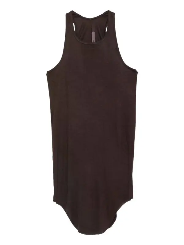 Rick Owens Ribbed Tank Top - Brown