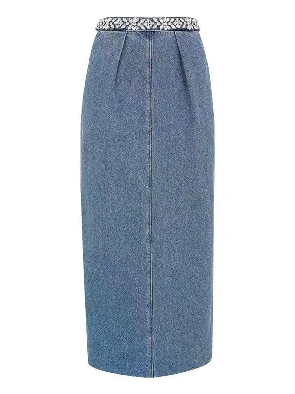 Zimmermann Crush Skirt - Blue