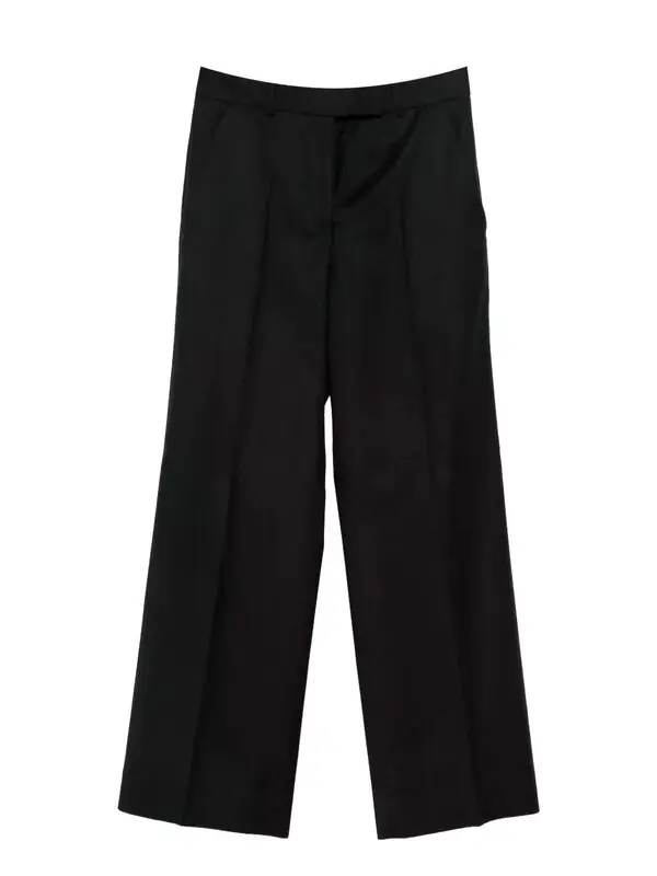QL2 QUELLEDUE Teodora Straight-leg Trousers - Black