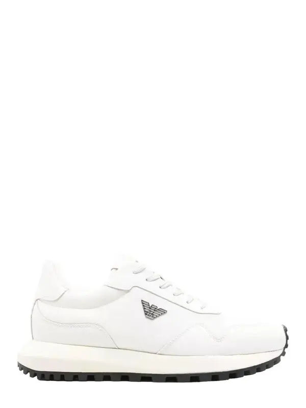 Emporio Armani Logo-plaque Sneakers - White
