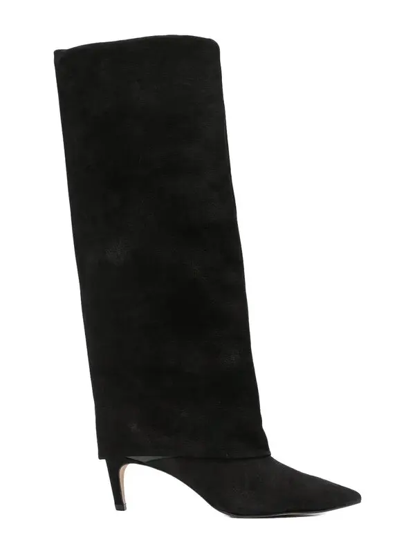 ANDREA CARRANO 60mm Suede Knee-high Boots - Black