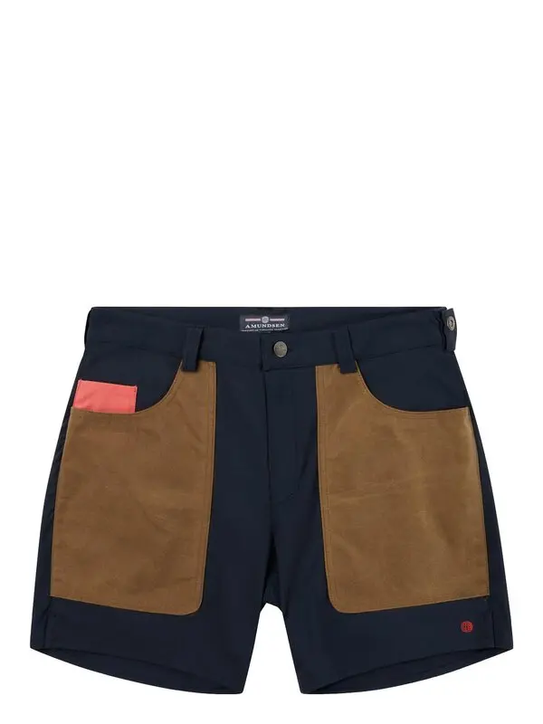 AMUNDSEN SPORTS 7-incher Field Shorts - Faded Navy/tan