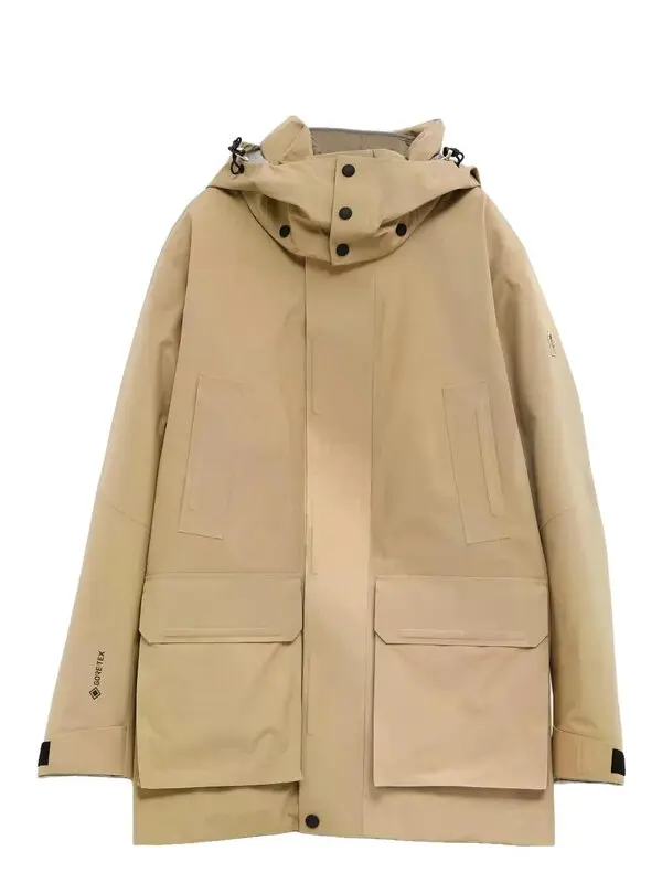 Moncler Hooded Pocket Coat - Neutrals