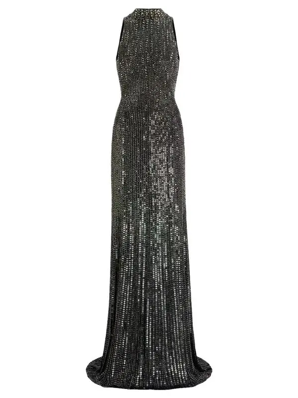 Jenny Packham Benue Sequin-embellished Maxi Dress - Black