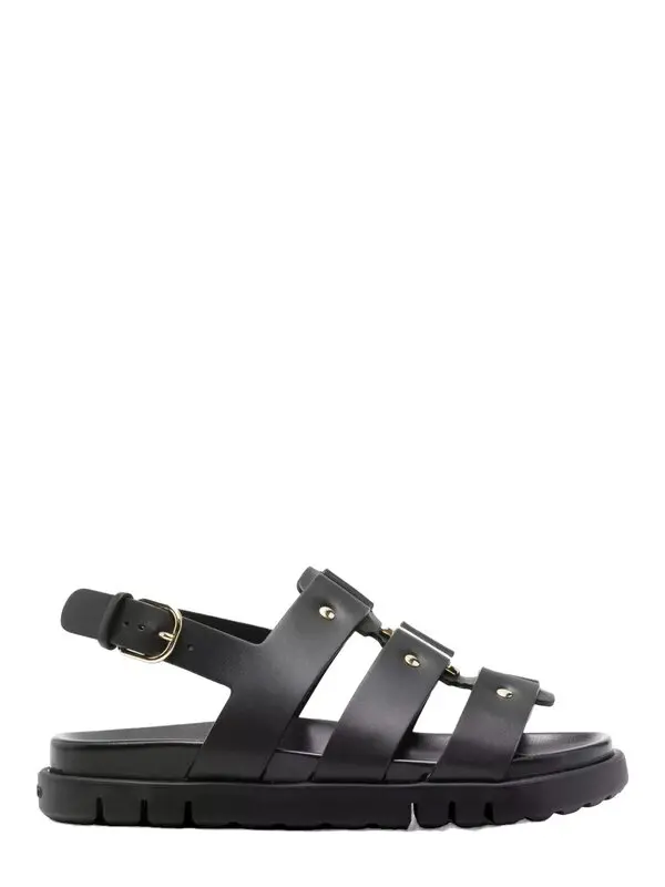 FERRAGAMO Studded Strappy Sandals - Black