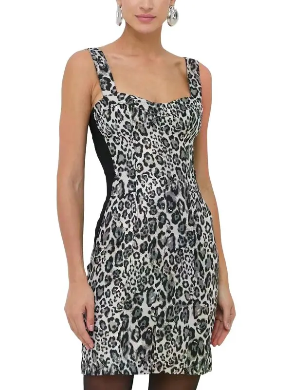 Guess Animal Print Strap Dress - Grey