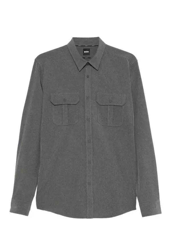 BOSS Point-collar Shirt - Grey
