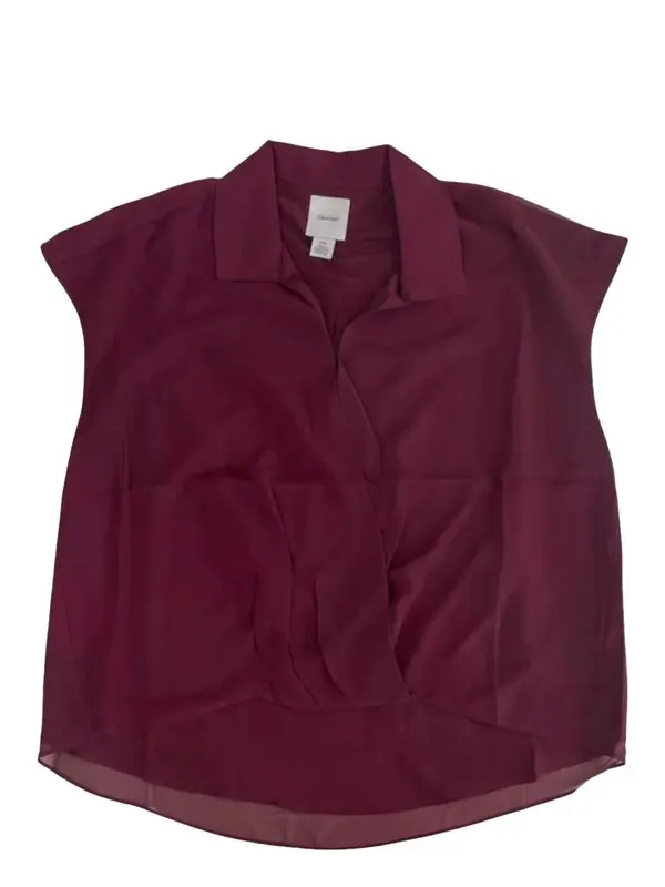 Calvin Klein Sleeveless Blouse - Red