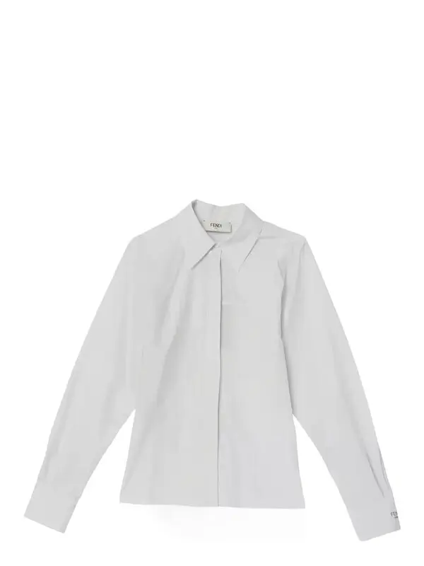 Fendi Long-sleeve Button Down Shirt - White