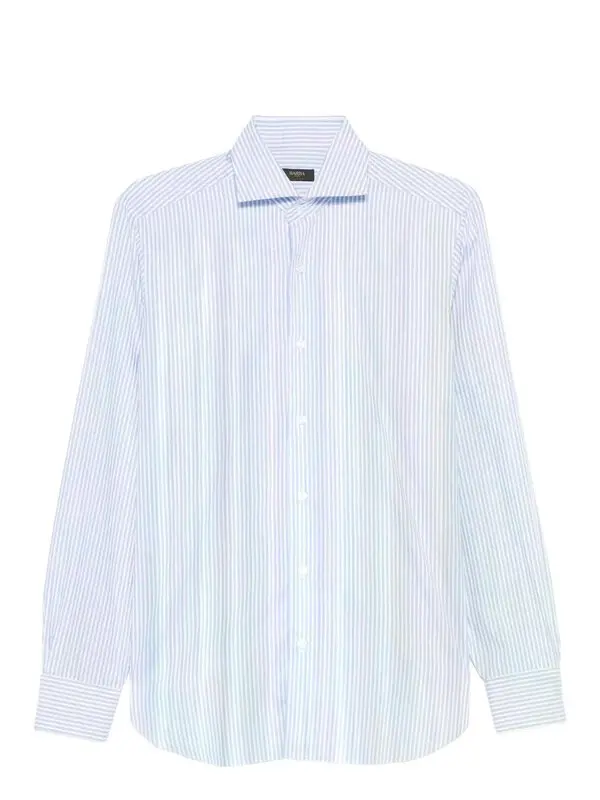 BARBA NAPOLI Striped Shirt - Blue