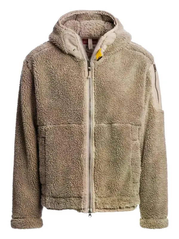 PARAJUMPERS Fleece Hooded Jacket - Neutrals