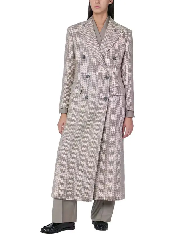 Tagliatore Double-breasted Coat - Neutrals