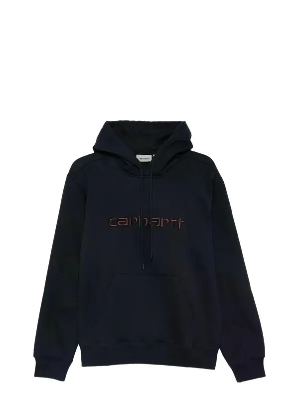 Carhartt Work In Progress Logo-embroidered Hoodie - Blue