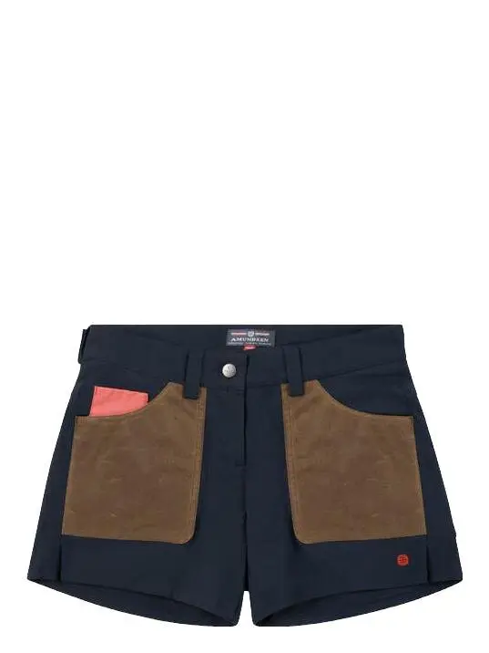 AMUNDSEN SPORTS 5incher Field Shorts - Faded Navy/tan