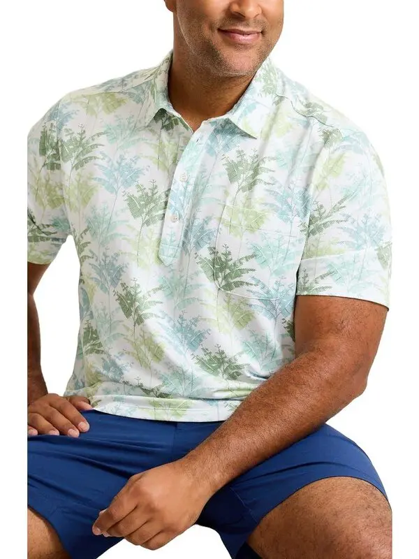 Tommy Bahama San Lucio Verde Palms Cotton Blend Polo - Elm