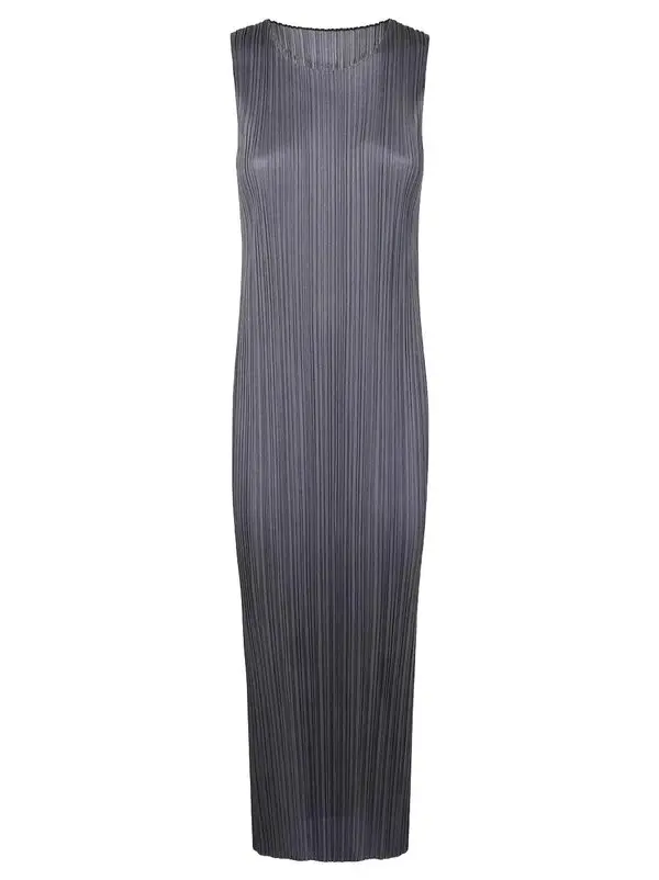Issey Miyake Pleated Dress - Grey